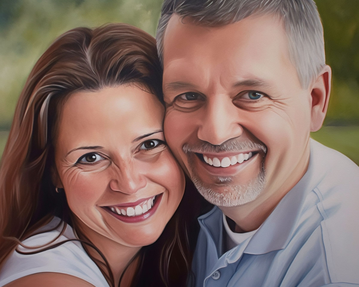 Custom Hand Painted Parents & Children Portraits in Oil from Your ...